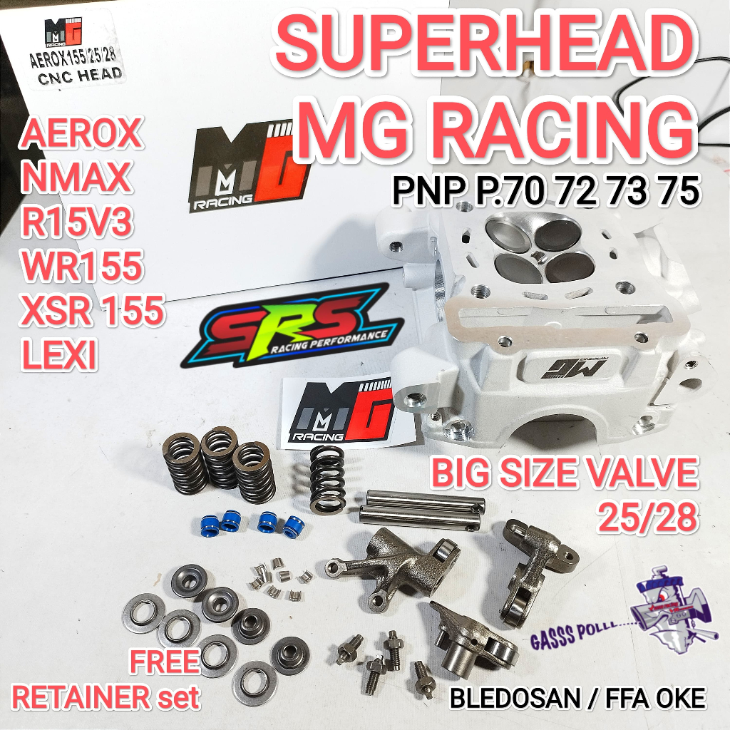 Jual SUPER HEAD AEROX NMAX LEXI KLEP BESAR 23/26 22/25 20/23 25/28 ...