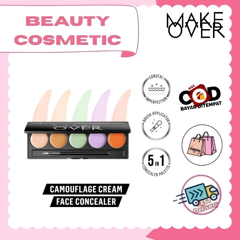 Jual MAKE OVER CAMOUFLAGE CREAM FACE CONCEALER 5x2g | Shopee Indonesia