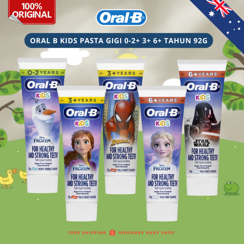 Jual Exp 06/2027 Oral B pasta gigi anak dgn Fluoride usia 0-2tahun, 3 ...
