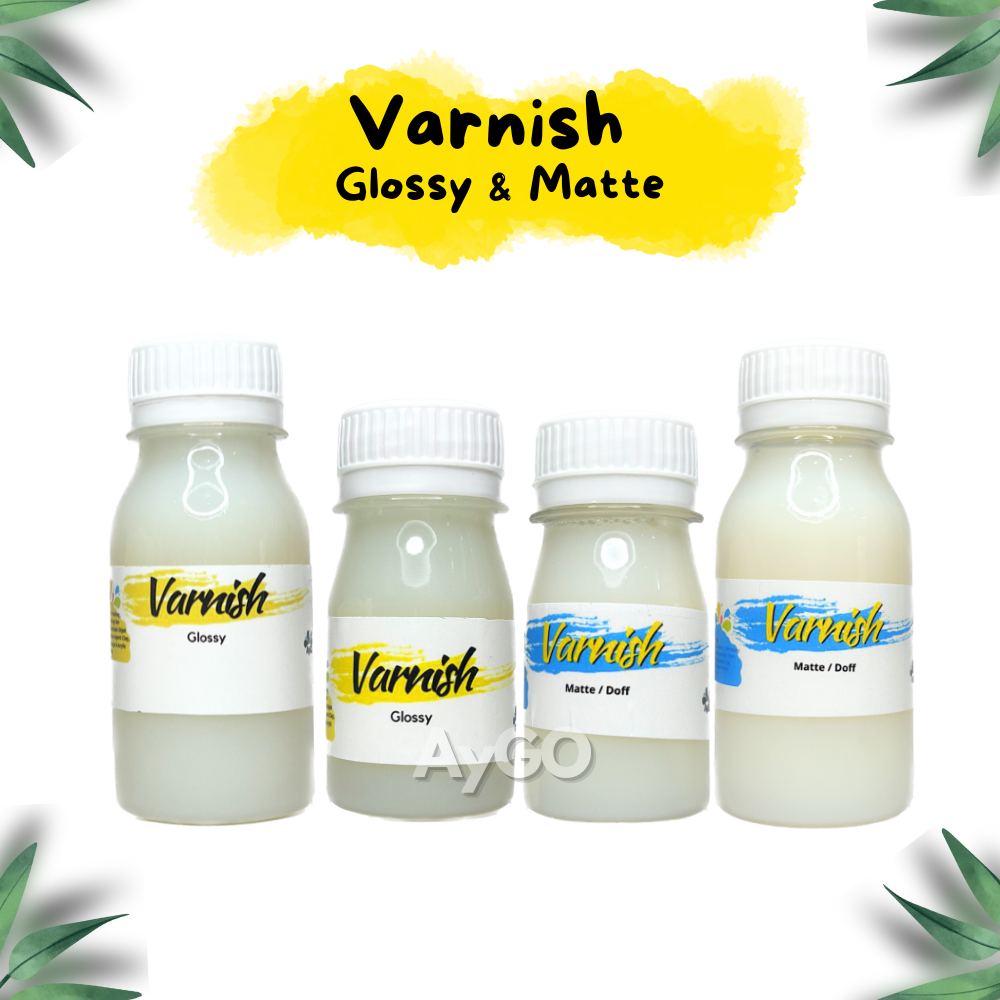 Jual VARNISH GLOSSY / VARNISH MATTE / DOFF / GLAZE / VARNISH CLAY ...