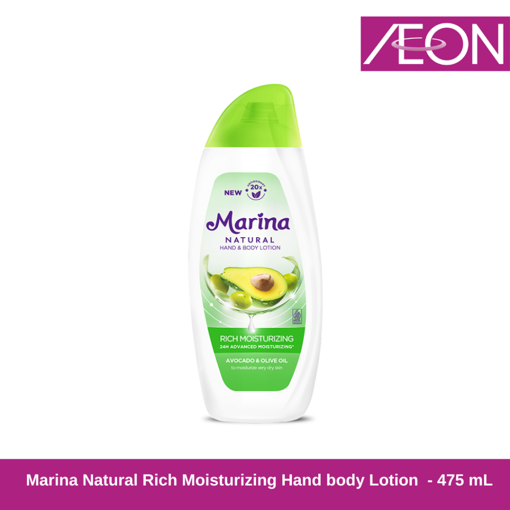 Jual Marina Natural Hand & Body Lotion Rich Moisturizing - 475 mL | Shopee Indonesia