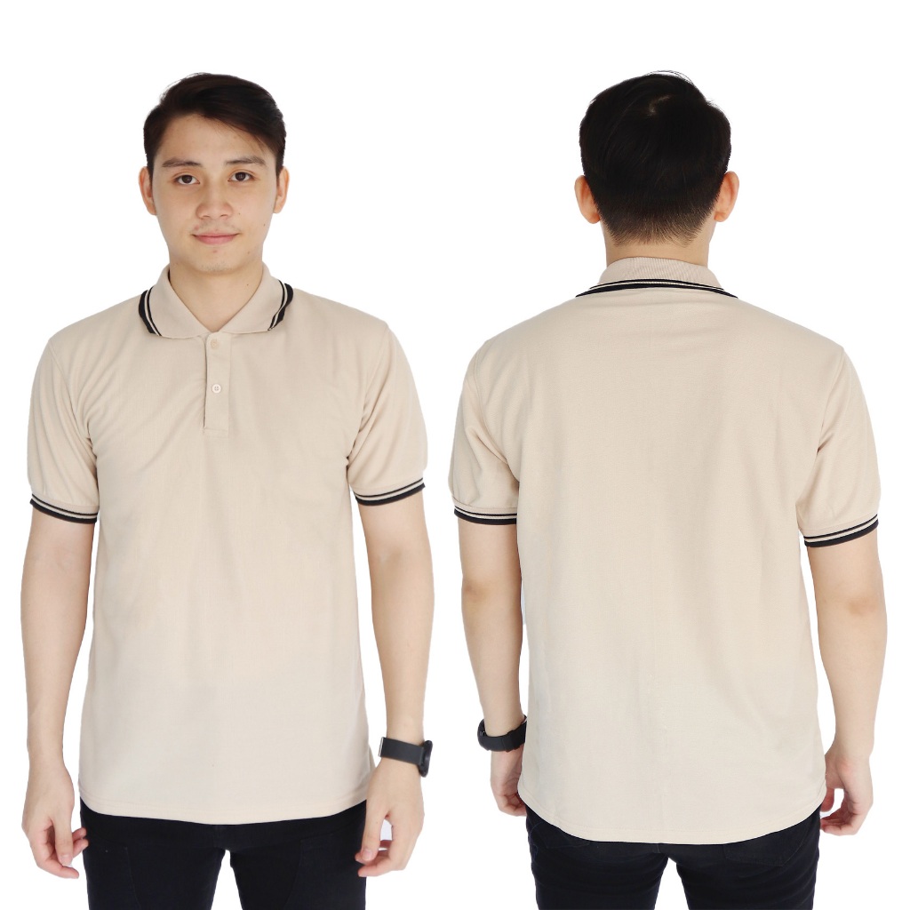 Jual Kaospolos - Kaos Kerah Polo Shirt Pria Kerah Stripe / Kaos Pria Polos Seragam Lengan Pendek ...