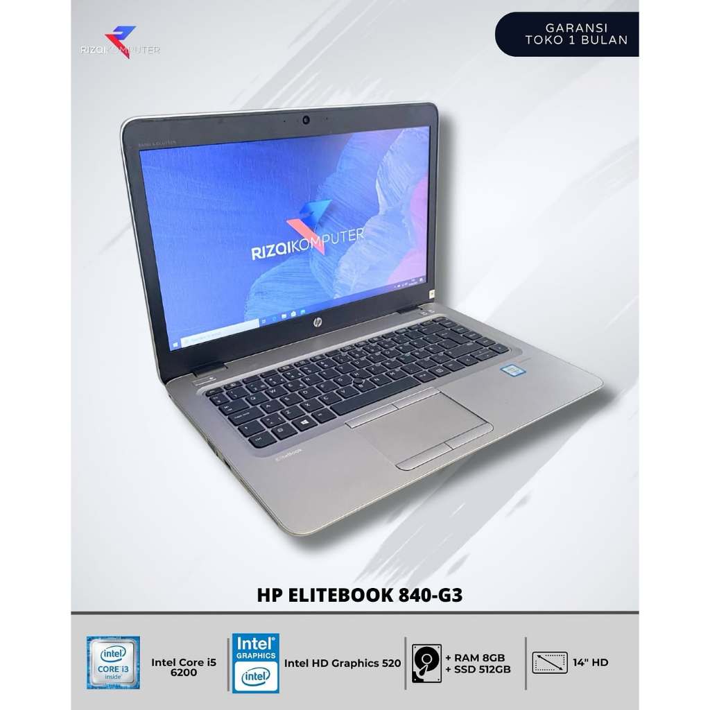 Jual HP EliteBook 840 G3 Intel Core i5-6200 Ram 8GB SSD 512GB | Shopee Indonesia