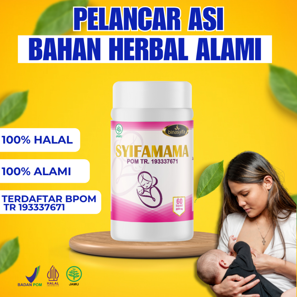 Jual Binasyifa Syifamama Kapsul Pelancar ASI Obat ASI Booster Asli BPOM ...