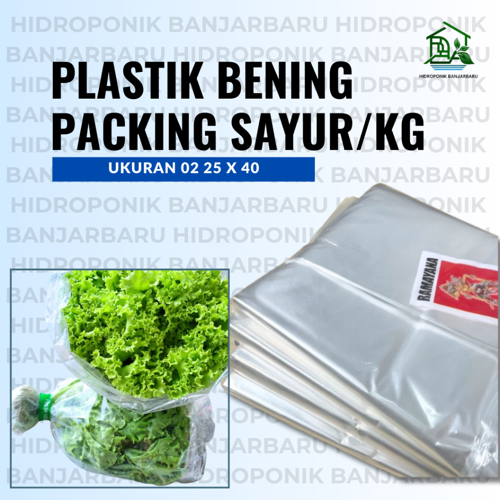 Jual PER KG PLASTIK PACKING SAYUR BENING 02 25 x 40 MERK RAMAYANA ...