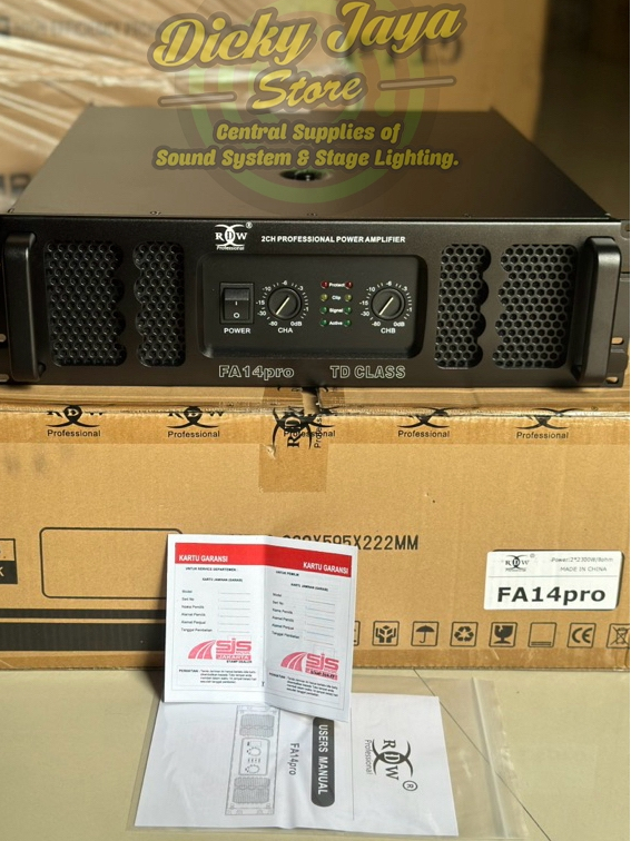 Jual POWER AMPLIFIER RDW FA14PRO / RDW FA14PRO / POWER AMPLIFIER ...