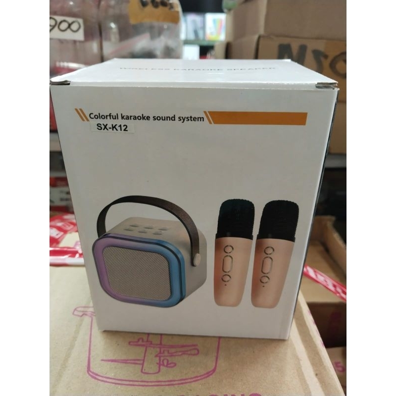 Jual SX-12 Microphone Speaker Bluetooth Microphone Mini 2Mic Portabel ...