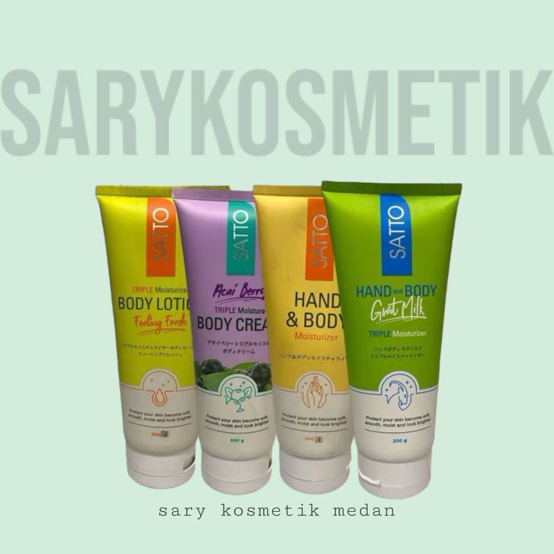Jual sarykosmetik - SATTO HANDBODY LOTION 200 ML KEMASAN TUBE ...