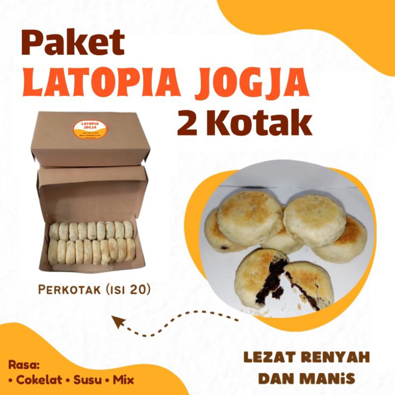 Jual Paket 2 Kotak Kue Kering Bakpia Latopia Jogja Makanan Cemilan Oleh ...