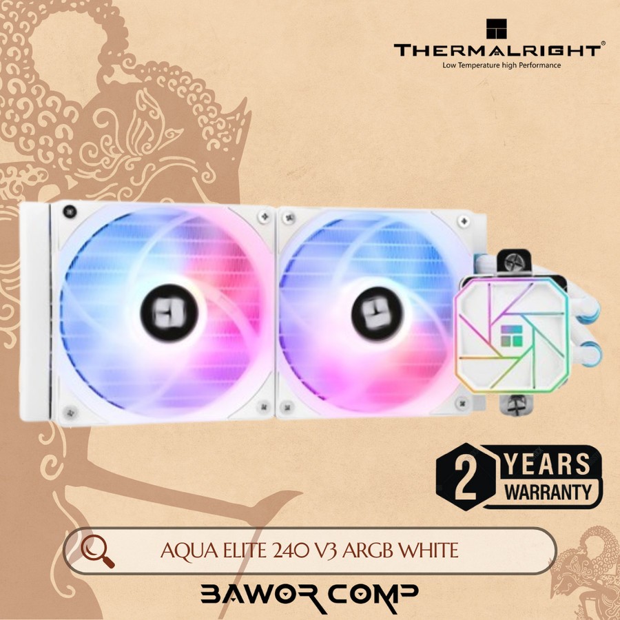 Jual THERMALRIGHT AQUA ELITE 240 WHITE V3 ARGB 240mm | AIO CPU Liquid ...