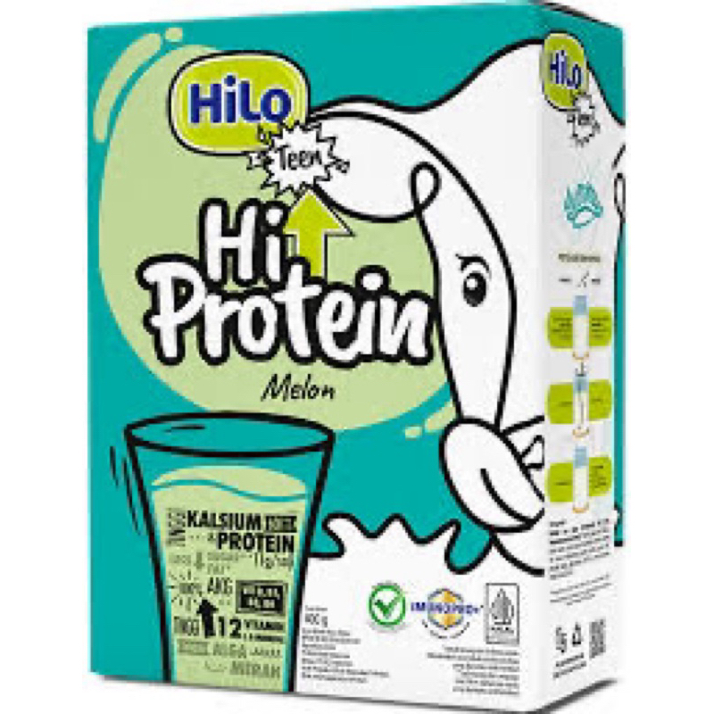 Jual Hilo Teen Hi Protein 500gr rasa Coklat, Original & Melon | Shopee ...