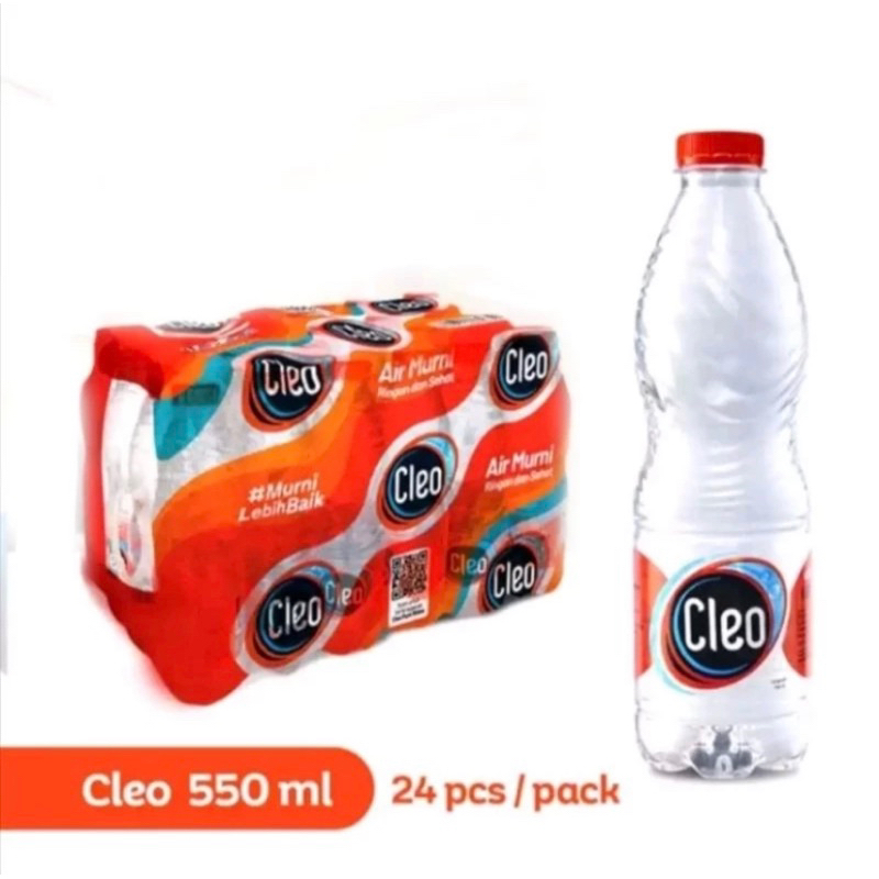 Jual Cleo Botol 550 ml isi 24 | Shopee Indonesia