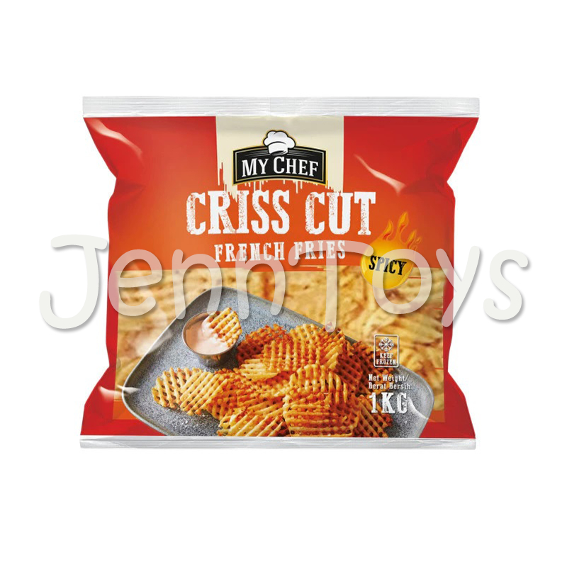 Jual MY CHEF CrissCut Spicy French Fries 1kg, Kentang Goreng Frozen criss cut waffle | Shopee ...