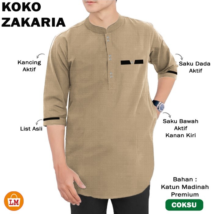 Jual ZAKA - NEW 2025 BAJU KOKO KEMEJA KURTA JUMBO KATUN TOYOBO PREMIUM ...