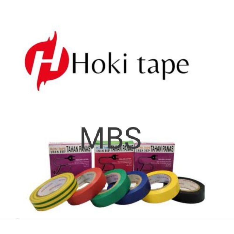 Jual Isolasi Kabel Warna Merek HOKI WARNA :MERAH, KUNING, HIJAU, HITAM ...