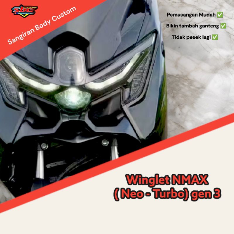 Jual Winglet NMAX TURBO NEO NEO S model LUXURY | Shopee Indonesia