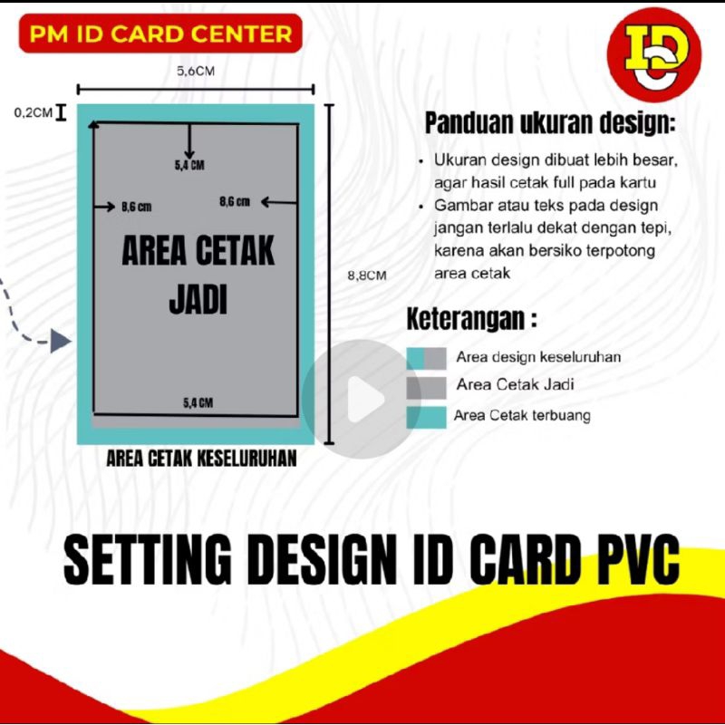 Jual Cetak ID Card Custom bahan PVC RFID ready Print UV Name Tag Member Card | Shopee Indonesia
