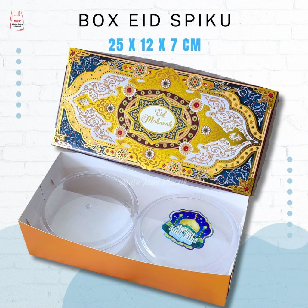Jual Box lebaran 25x12x7 IVORY JENDELA BOLU GULUNG DESSERT BOX 2 TOPLES ...