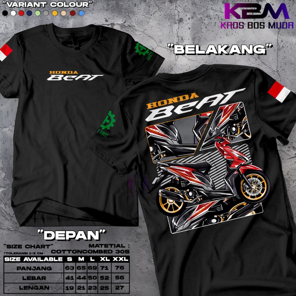 Jual KAOS DISTRO HONDA BEAT | KAOS ATASAN PRIA | KAOS RACING | KAOS ...