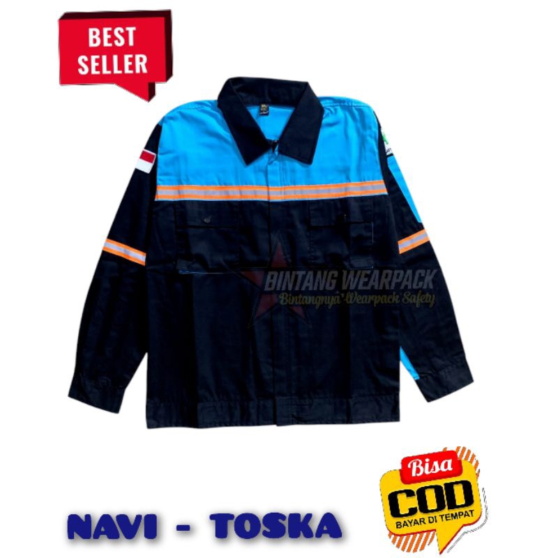 Jual wearpack kerja lapangan/seragam proyek/baju wearpack bengkel ...