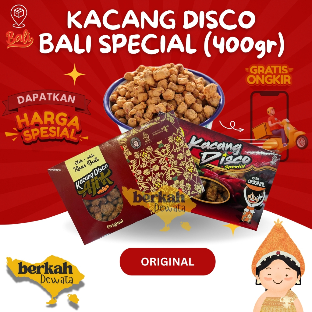 Jual Kacang Disco Krisna Ajik Bali Special 400gr Oleh Oleh Asli Bali ...