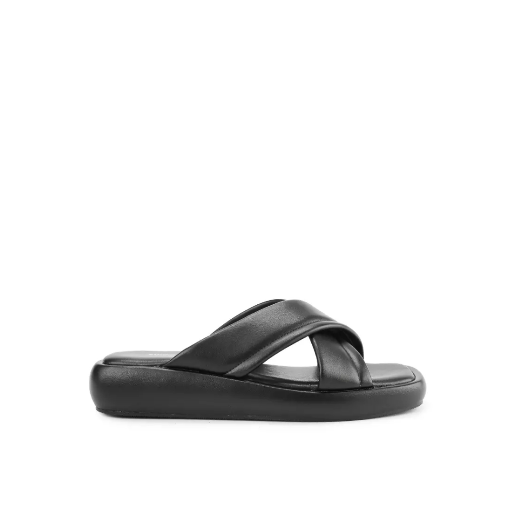 Jual Studio Nine Ladies Flat Sandals Snl 10174 Black | Shopee Indonesia