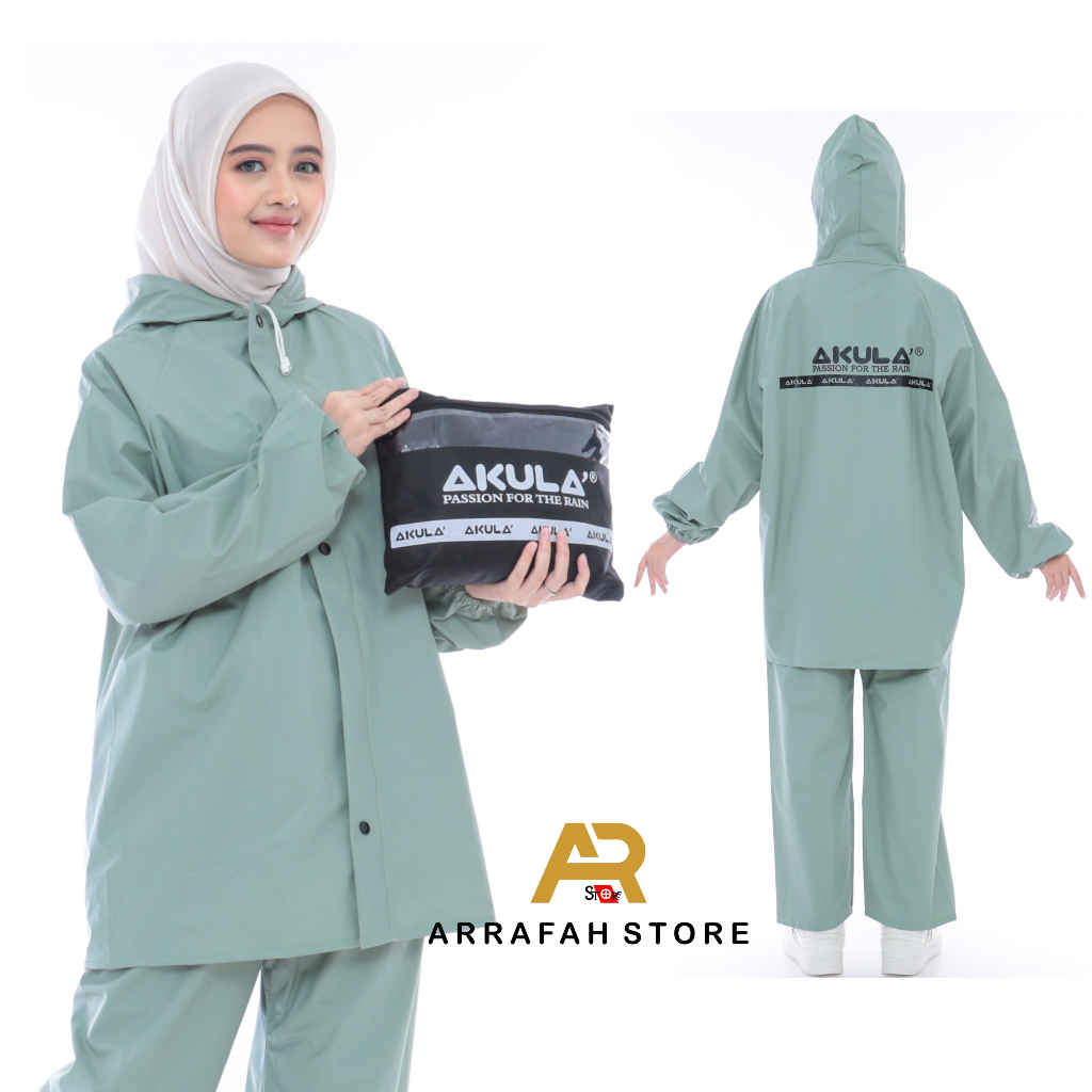 Jual JAS HUJAN / Mantel / Mantol AKULA Setelan Celana Pria Wanita Dewasa Elastis Kuat & Anti ...