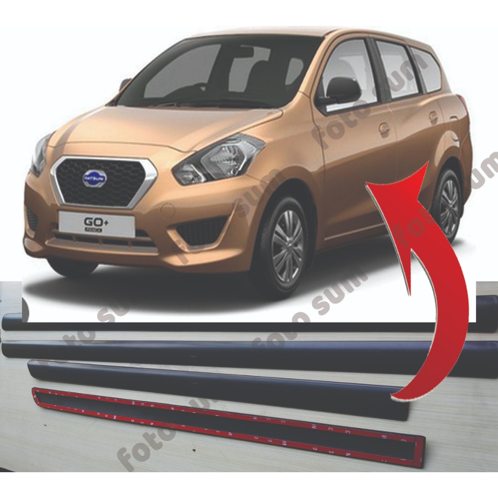 Jual list body datsun go hitam satu set 4 pcs model cmi | Shopee Indonesia