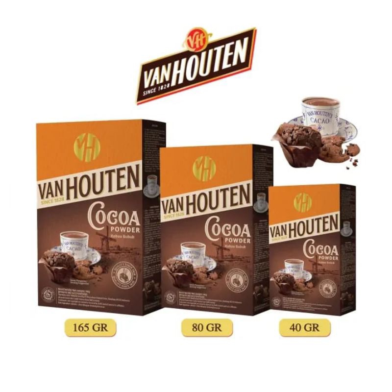 Jual VAN HOUTEN Cocoa Powder Premium Quality / Cokelat Bubuk Premium ...