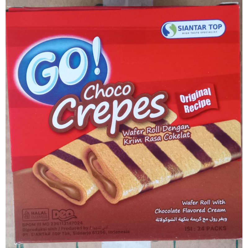 Jual Go Choco Crepes Go Crepes Box isi 24 Pcs | Shopee Indonesia
