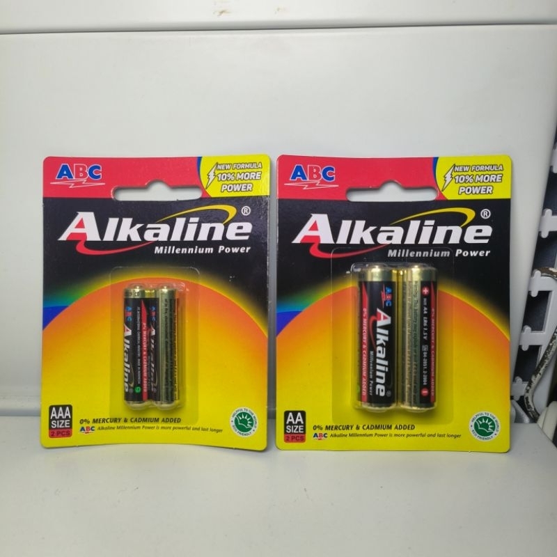Jual Baterai ABC Alkaline AA (A2) / AAA (A3) 2pcs Batre Alkaline ABC | Shopee Indonesia