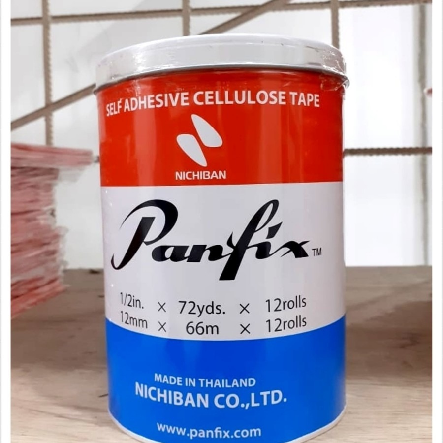 Jual Solatip / Isolatip Panfix Ukuran 1/2x72 Yds Cellulose Tape ( PER ...