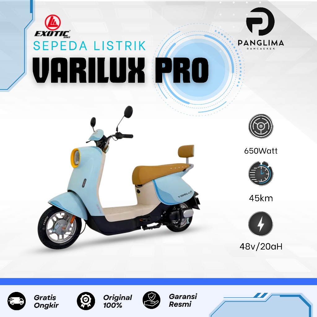 Jual KIRIM INSTAN - Sepeda Listrik Exotic Varilux Pro | 650Watt | 48v ...