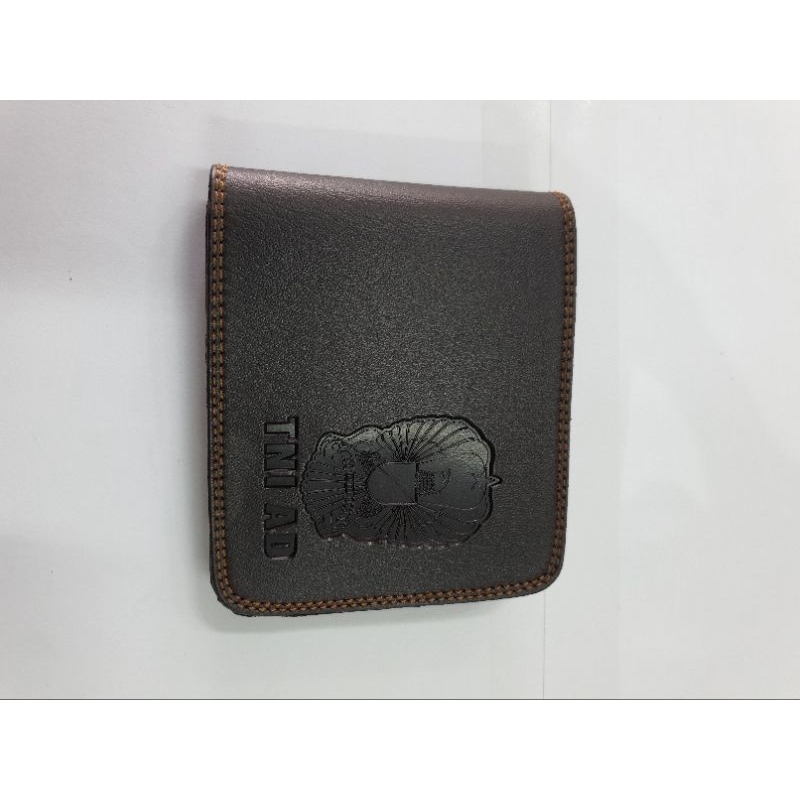 Jual Dompet Kukit Embos Coklat Logo Tni Ad | Dompet Embos Logo | Dompet ...