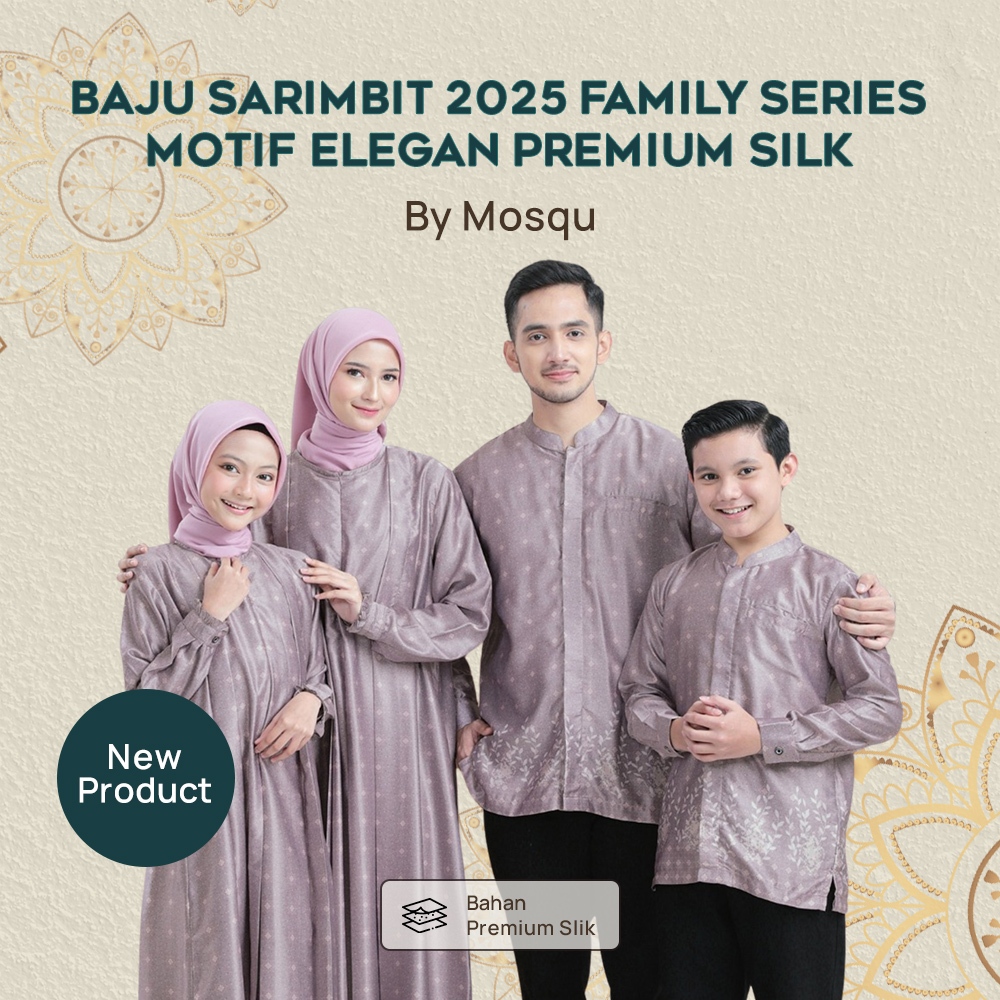 Jual Mosqu Sarimbit 2025 Family Series Motif Elegan Premium Silk ...