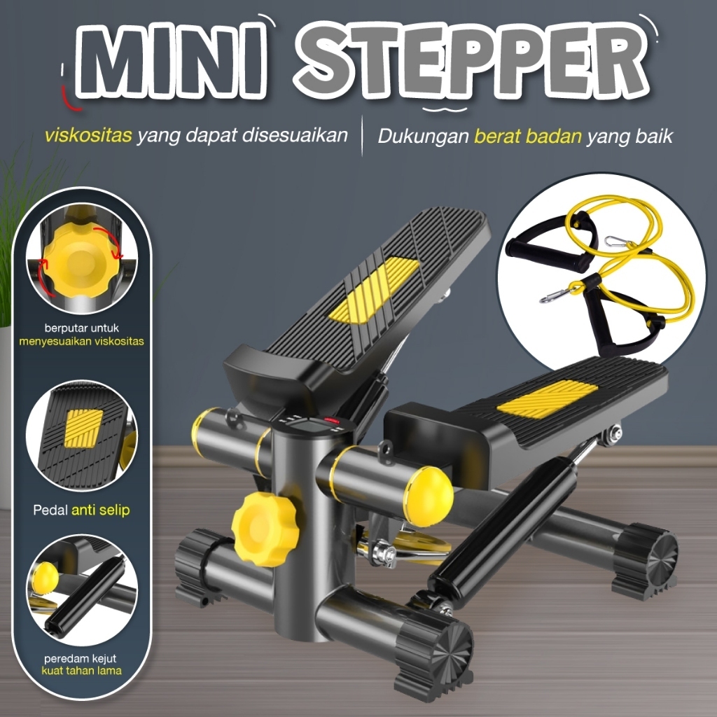 Jual BG SPORT Mini Stepper Air Climber Walker Glider Gym Alat Fitness Deluxe Elite | Shopee ...