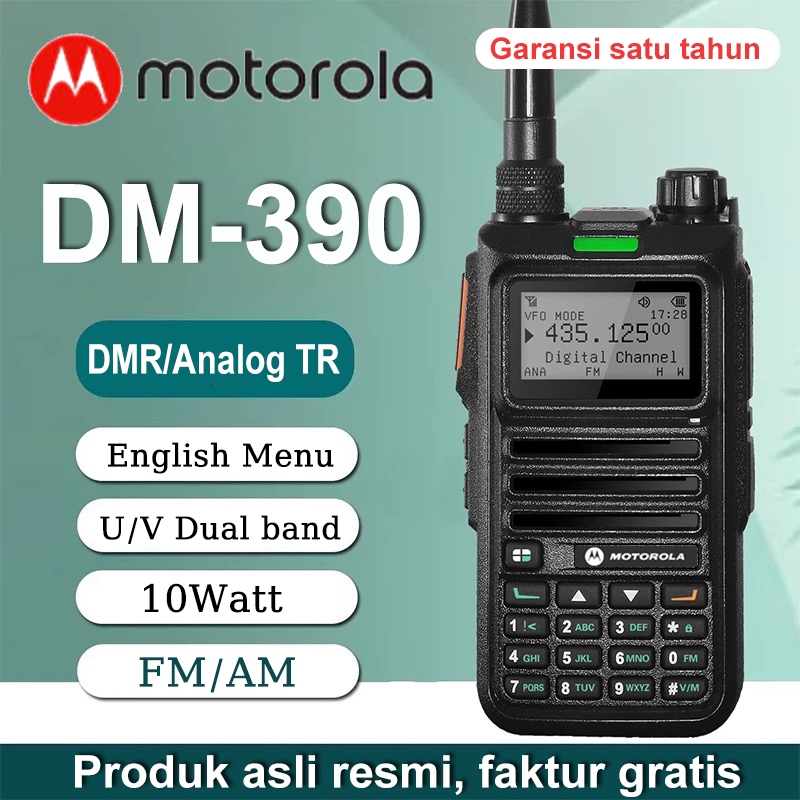 Jual [DMR]Motorola Dual-mode walkie talkie DM-390 DMR/Analog 10Watt ...