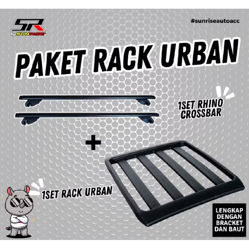 Jual Paket RACK URBAN+Kaki Crossbar Mobil Rak Universal Lengkap ...