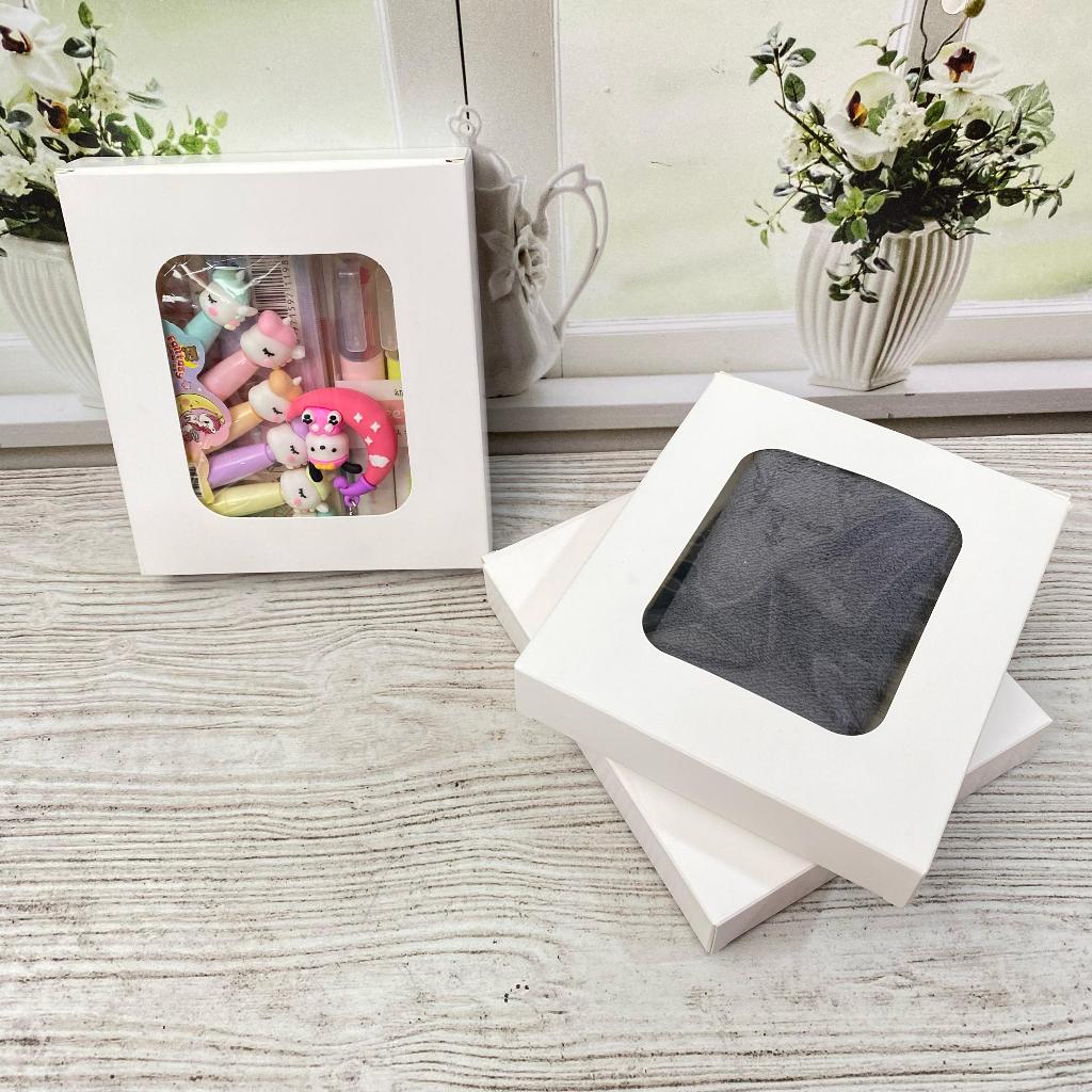 Jual Packaging Box Putih Polos Ukuran 17 x 17 x 3 CM Bahan Karton / Box ...