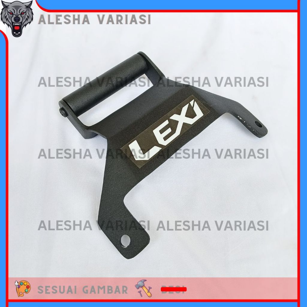 Jual PAKET HOLDER GPS HP LEXI PHONE HOLDER ALUMUNIUM STANG MOTOR BRAKET ...