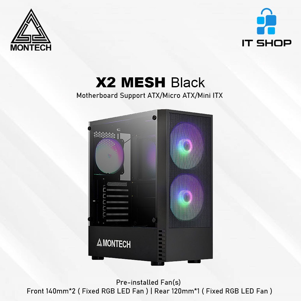 Jual Montech Casing X2 MESH - Black | Shopee Indonesia