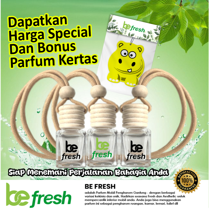 Jual BE FRESH I Parfum mobil tahan lama paket hemat | Shopee Indonesia