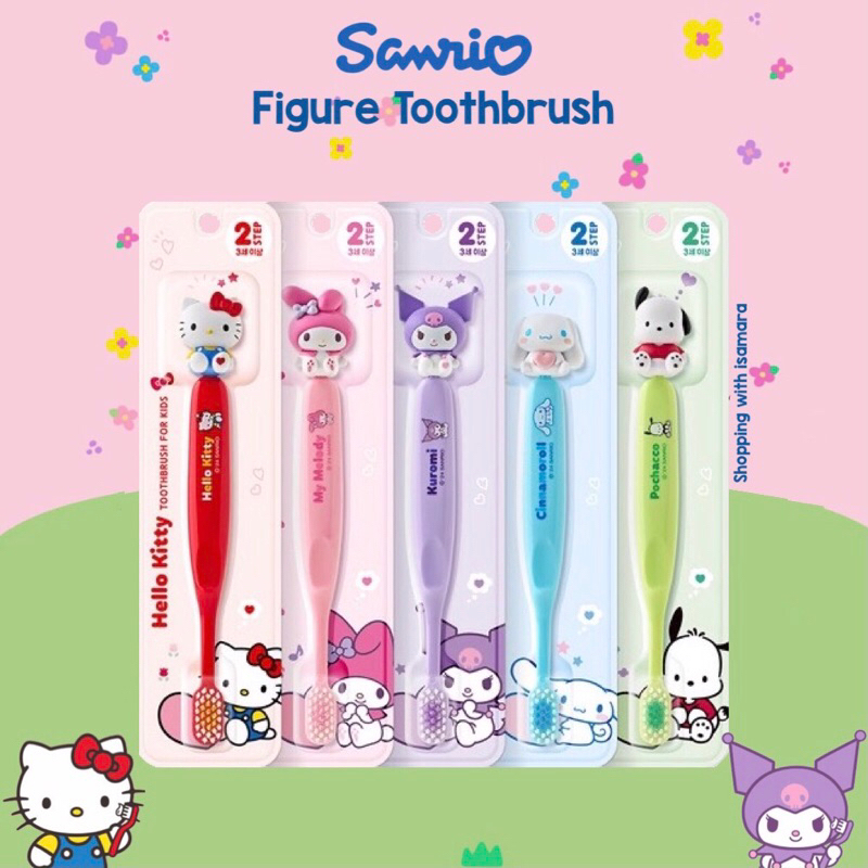 Jual Sanrio Figure Toothbrush / Sikat Gigi Hello Kitty, My Melody ...