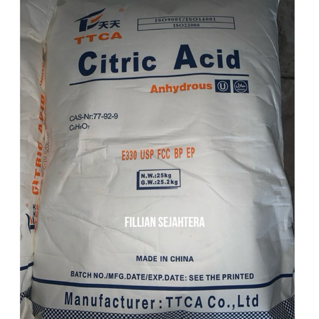 Jual Asam Sitrat / Sitrun / Citric Acid / Pengasam Makanan Ex. TTCA ...