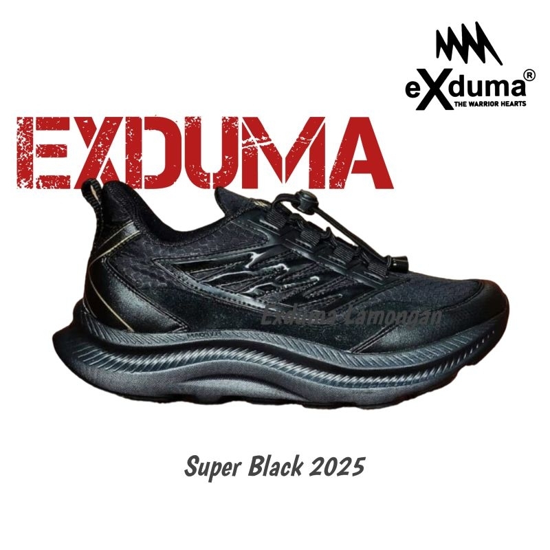 Jual SEPATU EXDUMA NEW SUPER BLACK 2025 ORIGINAL RUNNING SPECIAL ...