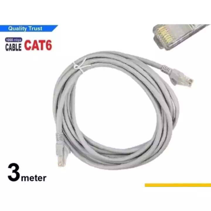 Jual Kabel Lan RJ45 3m cat 6e RICHIE TEC / Kabel Lan RJ45 Tahan Lama 3 Meter | Shopee Indonesia