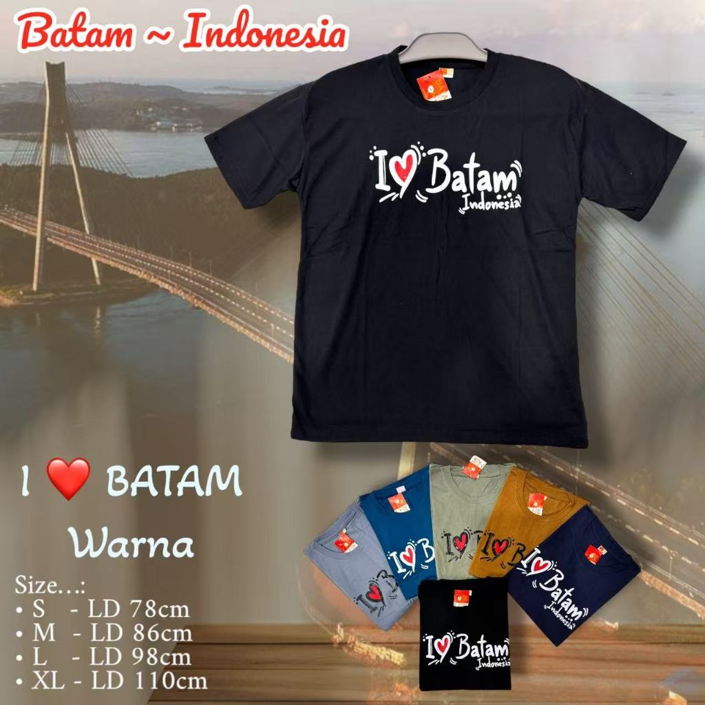 Jual Souvenir Baju Kaos I Love Batam New Indonesia | Shopee Indonesia