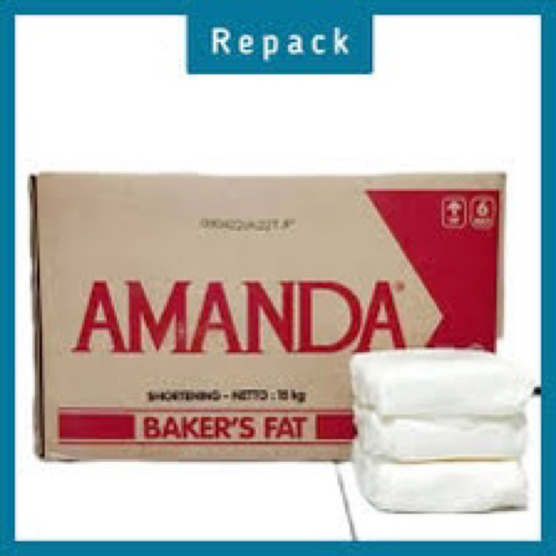 Jual margarin putih amanda baker's fat 250 g | mentega putih SHORTENING ( TAWAR ) | Shopee Indonesia