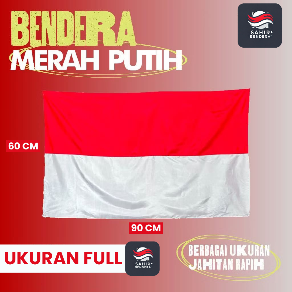 Jual BENDERA MERAH PUTIH 90 X 60 CM BEST SELLER | Shopee Indonesia