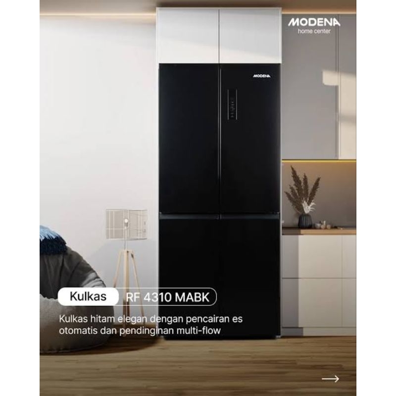 Jual Kulkas side by side MODENA RF 4310 MABK Kulkas multidoor 4 pintu ...
